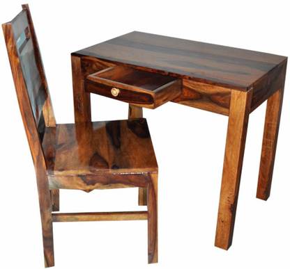 Dev Signature Solid Wood Study Desk With Chair For Study Room | Study ...