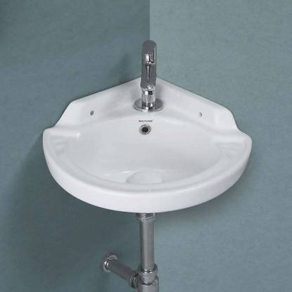 Solitaire WASH BASIN - NICK - CORNER WALL HUNG BASIN | HAND WASH BASIN ...