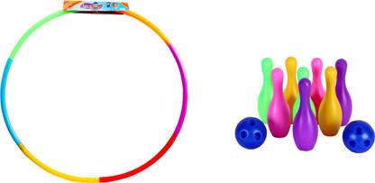 toysons Mini Bowling In pvc packing with Hoopla Ring hula hoop with ...