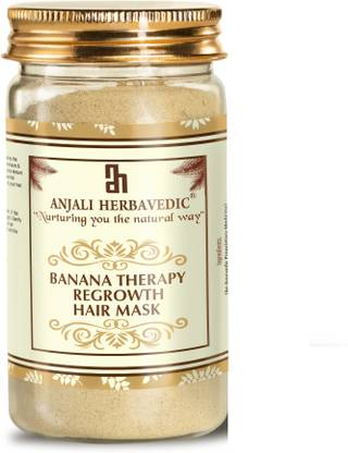 ANJALI HERBAVEDIC Banana Therapy Regrowth Hair Mask - Price in India ...