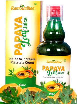 Ramoshdhee Papaya Leaf Juice Helps to Increase Platelets Counts Price ...