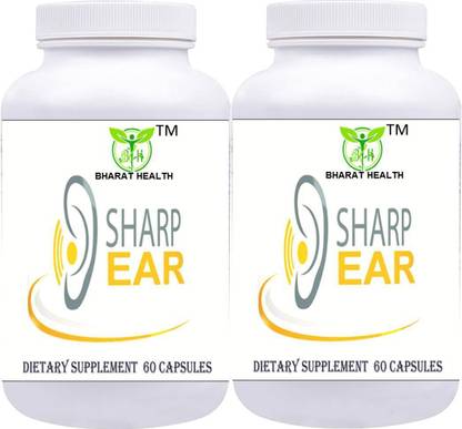BHARAT HEALTH SHARP EAR CAPSULE AYURVEDIC HEARING HEALTH EAR TREATMENT ...