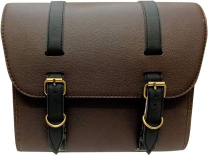 KOHLI BULLET ACCESSORIES Side Bag Water Proof Brown 8 ltr for Royal ...
