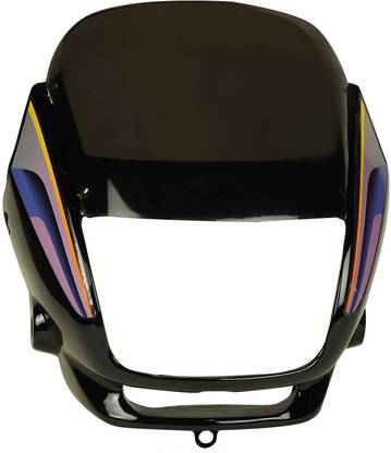 Gurudev Super Splendor Old Model (Black-Blue) Bike Headlight Visor ...