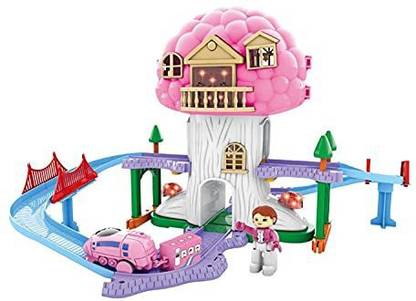 Dherik Tradworld Tree House Toy Set,43 Pcs Tree House Pretend Play Toy ...