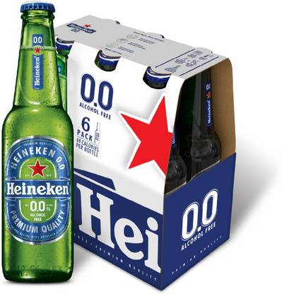 Heineken 0.0 Non Alcoholic Lager Beer - Zero Dot Zero Bottles (Pack of ...