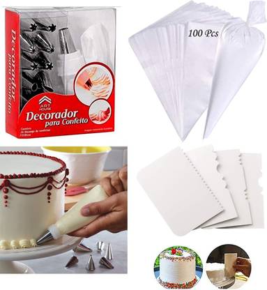 Unique Impex 12 Piece Steel Nozzles Cake Decorating Set Frosting Icing ...