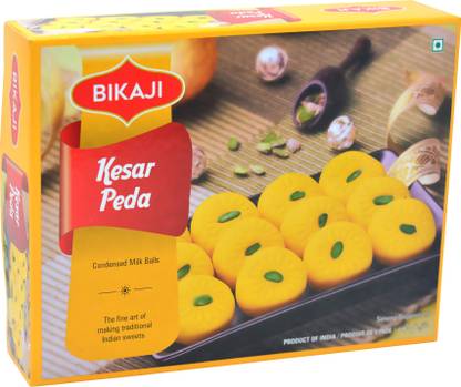 Bikaji Aslee Bikaneri - Kesar Peda 500 Grams (Pack of 1) Box Price in ...