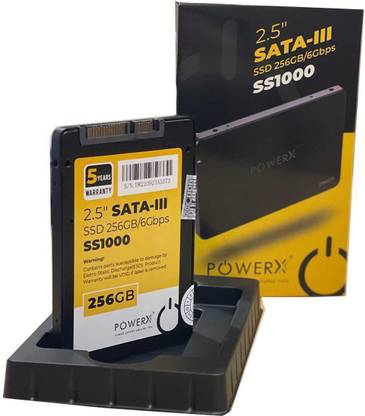 powerx SS1000 256 GB All in One PC's, Desktop, Laptop Black SATA III Internal Solid State Drive ...