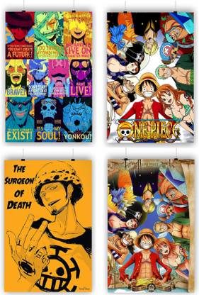 One piece combo poster 1659 Paper Print - Animation & Cartoons posters ...