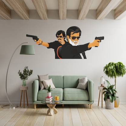 WALLSTICK 69 cm Super Star Rajini Kanth Cool Wallsticker Self Adhesive ...
