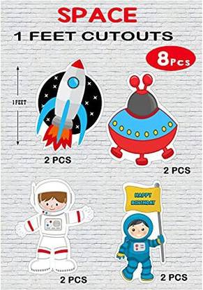 The Party Shoppy Space Astronaut 1ft Cardstock Cutouts for Happy ...