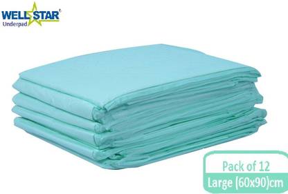 Wellstar Disposable Underpad - Pack Of 12 Adult Diapers - L - Buy 12 ...