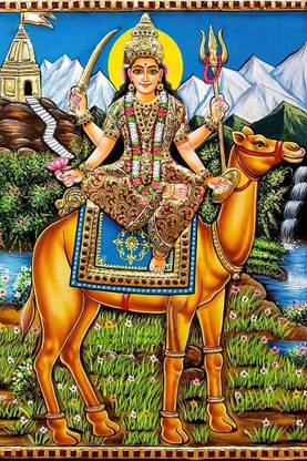 Goddess Dasha Maa Momai Maa Religious Waterproof Vinyl Sticker Poster ...