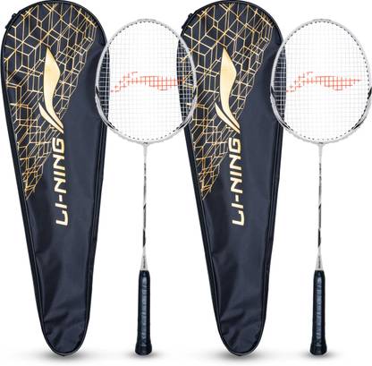 LI-NING Smash XP 90 IV (Set of 2 + 2 Full Covers) (White/Silver ...