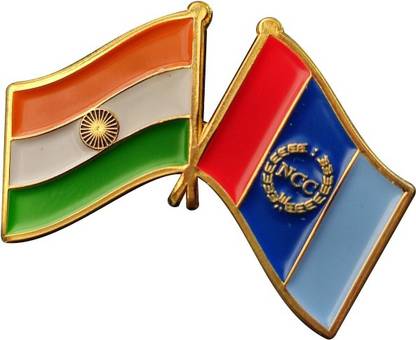 Scintilla India & National Cadet Corps Flag Lapel Pin/ Badge/ Brooch ...