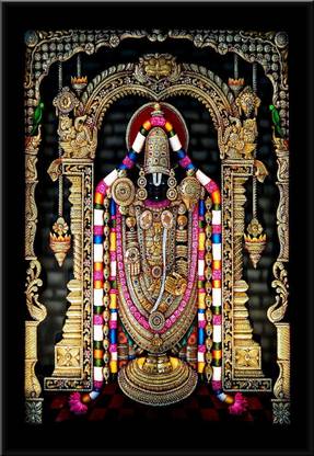 Tirupati Balaji Decorative Art Print Premium Quality Wall Poster un ...