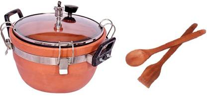 All Desi Clay Pressure cooker 3 L Pressure Cooker Price in India - Buy ...