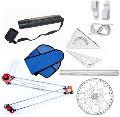 M I Enterprises Mini Drafter Combo 1 – for Engineering Drawing – for ...