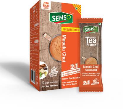 Senso Masala Unsweetened Tea Sachets - Chai Premix - NO Sugar - Masala ...