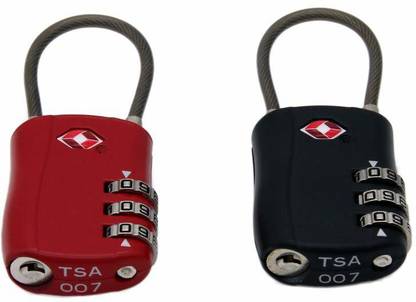 Psb Life Metal Travel Safety 3 Dial TSA Wire Lock - Pack of 2 ...