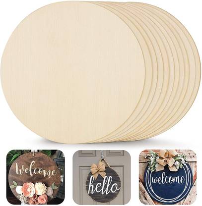 Vibgyor Products Round Circle MDF Pine Wood 8 inch Boards - 2.5mm ...