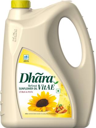 DHARA Refined Sunflower Oil Can Price in India - Buy DHARA Refined ...