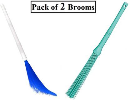 BARBYAM Adjustable Plastic Broom Phool Kharata Jhadu, Bathroom Broom ...