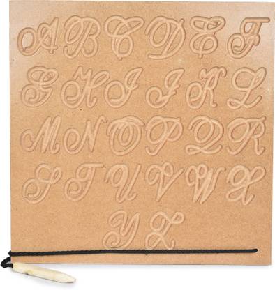 IJARP Wooden Cursive English Alphabet A to Z Uppercase Letters with ...