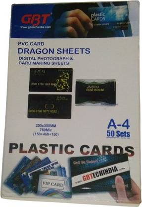Flipkart.com | GBT PVC Card Dragon Sheet A4 Size 800 micron For PVC ...