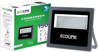 EcoLink 919415911051 150W Waterproof Clear Glass LED Outdoor Flood Light (Warm White) Flood ...