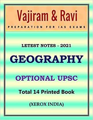 Vajiram And Ravi Geography Optional UPSC Class Notes: Buy Vajiram And ...
