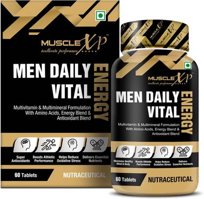 MuscleXP Men Daily Vital Energy With Multivitamins - 60 Tablets (60 ...