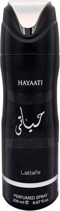 Lattafa Hayati Deodorant Perfumed Body Spray, 200ml, PACK OF 1 ...