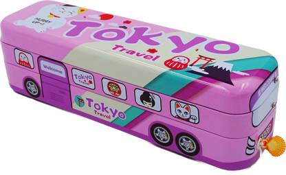 Flipkart.com | dishvy DOUBLE DECKER CITY TRAVEL BUS SHAPE PENCIL BOX ...