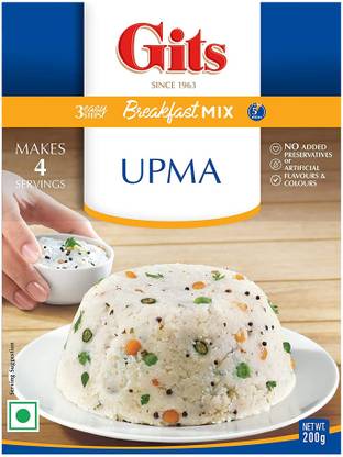 Gits Upma Instant Breakfast Mix 200 g Price in India - Buy Gits Upma ...