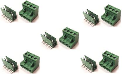 ERH India (Pack of 5) 5085 Plug In Type Screw Terminal Connector - 4 ...
