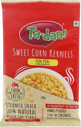 Tadaa Steamed Sweet Corn Kernels Peri Peri 225 g Price in India - Buy ...