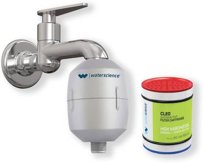 Water Science CLEO SFU-1020 ABS Shower & Tap Filter for Hard Water ...