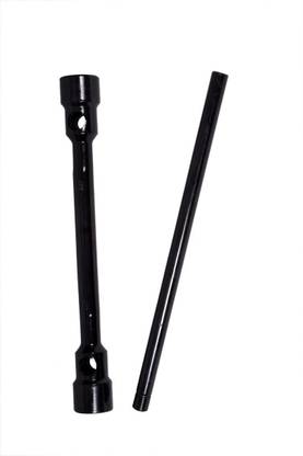 REVEKKA 32 X 33 MM WHEEL SPANNER WITH TOMMY BAR Double Sided Lug Wrench ...