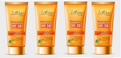 ZORDAN Sunscreen - SPF 30 Sunscreen SPF 30 Cream (60 Gm X 4) - Price in ...