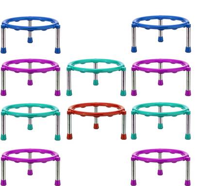 TruVeli Matka Kitchen Rack Steel Plastic Pot Stand Stainless Steel Legs ...