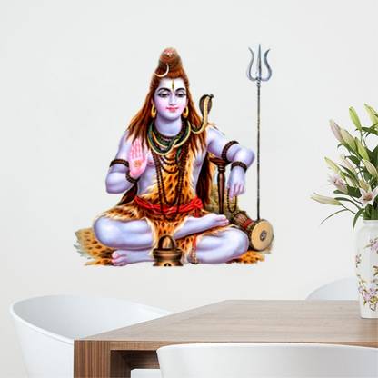Decoration Designs 55 cm lord om namah shivaya with shiva Wall Sticker ...