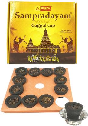 DELTA BRAND Box Pack of 1 (12 Guggal Cups Box) Sampradayam Scented ...