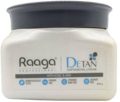 RAAGA PROFESSIONAL De Tan With Kojic And Milk, 500g, White (RADETAN500G ...
