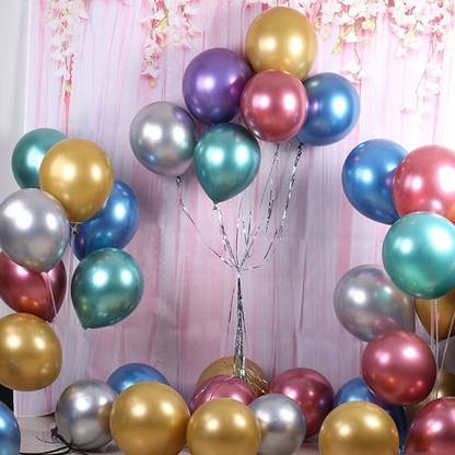 Flipkart.com | gorgeous moment Solid multicolour balloons for birthday ...