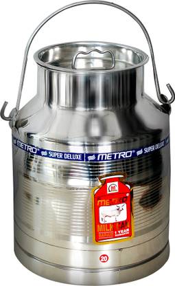 METRO Steel Milk Container - 20 L Price in India - Buy METRO Steel Milk ...