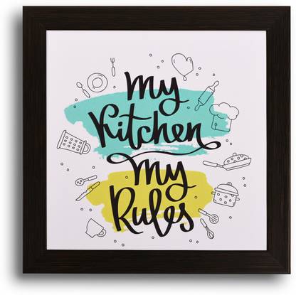 Kitchen Room Motivational Quotes, Food Quotes Wall frames, Decoration ...