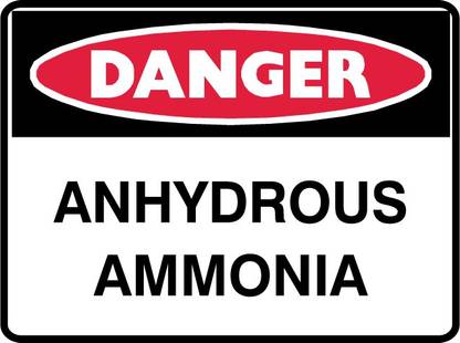 SRG INFOTECH danger anhydrous ammonia Emergency Sign Price in India ...