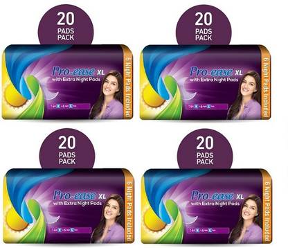 Pro-ease XL With Extra Night Pads (56 Day Pads + 24 Night Pads ...